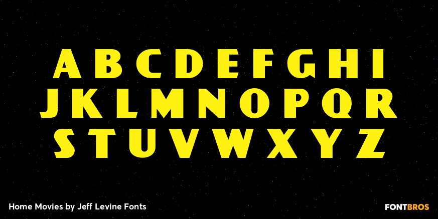 Home Movies Font Family by Jeff Levine Fonts | Font Bros