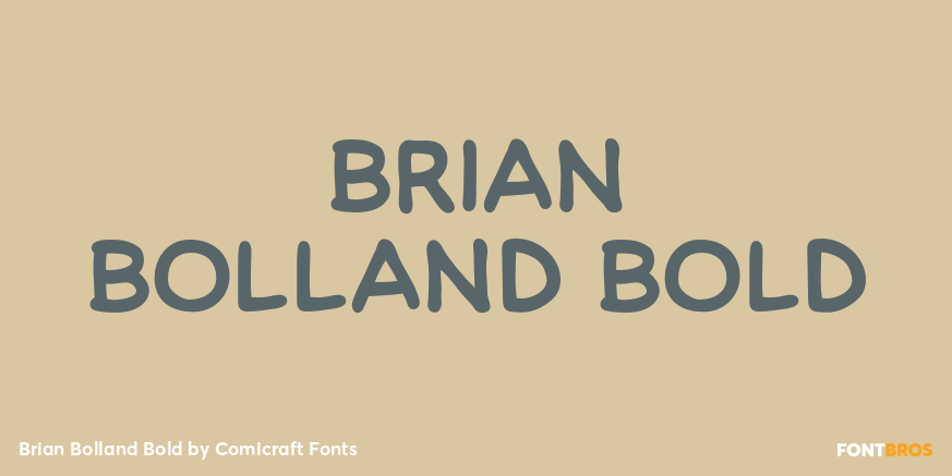Brian Bolland Bold Font Style by Comicraft Fonts | Font Bros