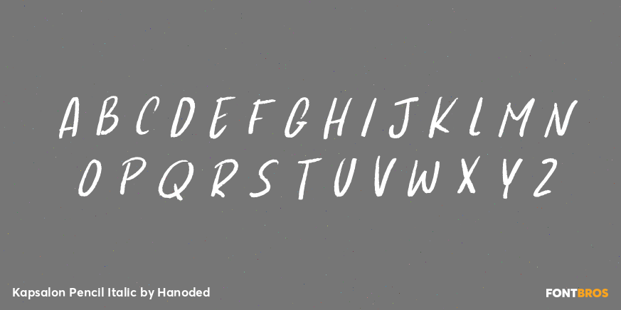 Kapsalon Pencil Italic Font Style by Hanoded | Font Bros