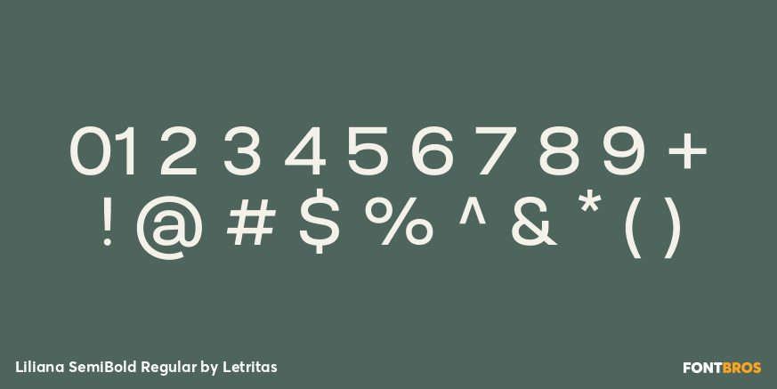 Liliana SemiBold Regular Font Style by Letritas | Font Bros