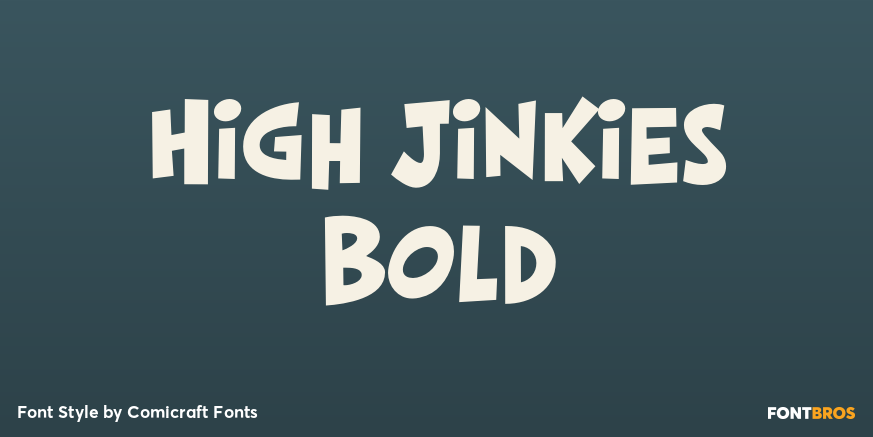 High Jinkies Bold Font Style by Comicraft Fonts | Font Bros
