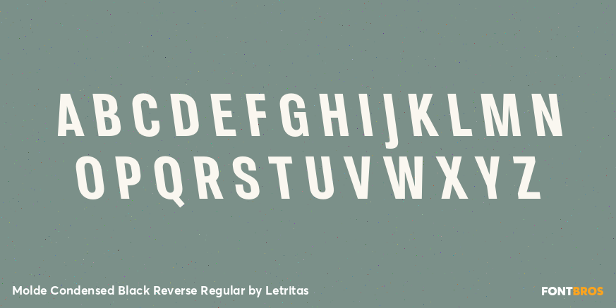 Molde Condensed-Black Reverse Regular Font Style by Letritas | Font Bros