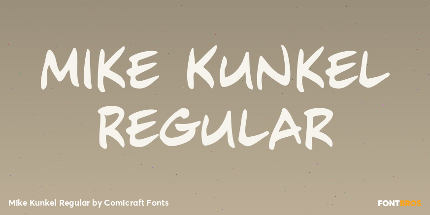 Mike Kunkel Regular Font Style by Comicraft Fonts | Font Bros