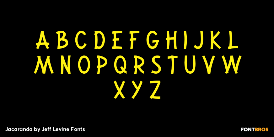Jacaranda Font Family by Jeff Levine Fonts | Font Bros