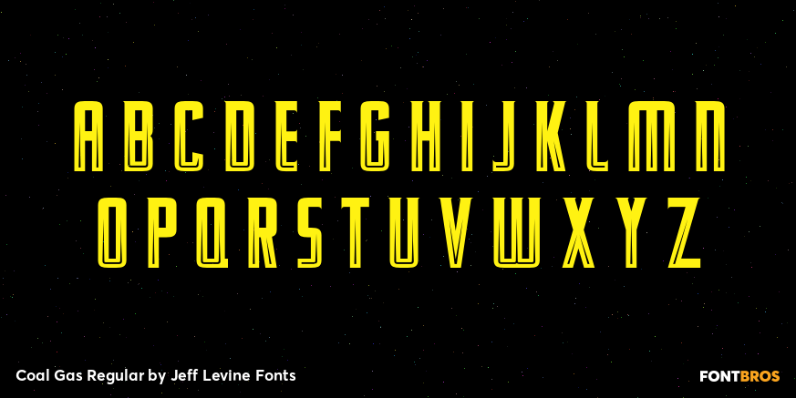 Coal Gas Regular Font Style by Jeff Levine Fonts | Font Bros