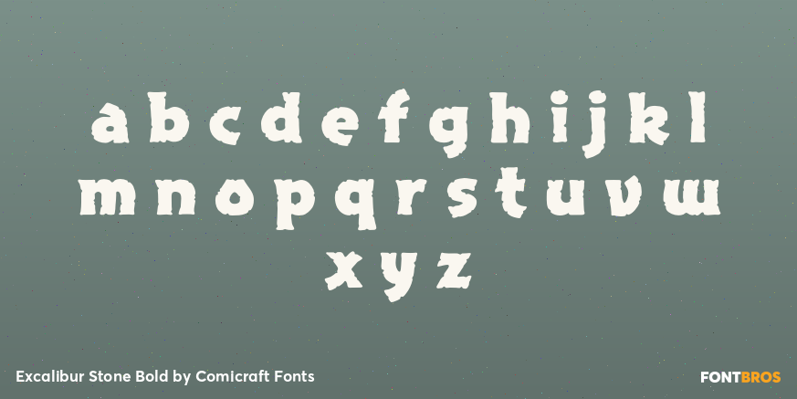 Excalibur Stone Bold Font Style by Comicraft Fonts | Font Bros