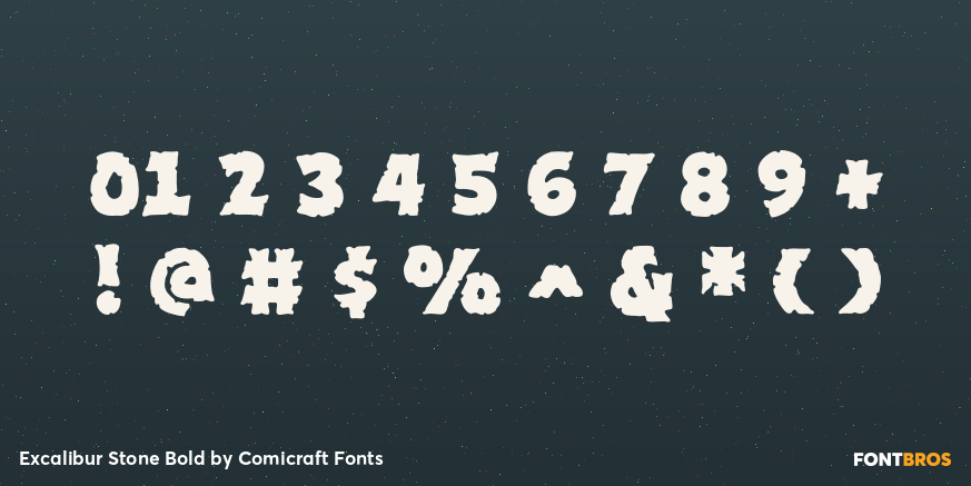 Excalibur Stone Bold Font Style by Comicraft Fonts | Font Bros