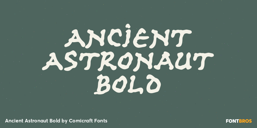Ancient Astronaut Bold Font Style by Comicraft Fonts | Font Bros
