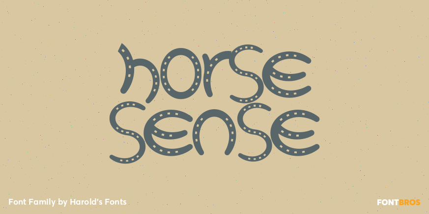 Horse Sense Font Family by Harold's Fonts | Font Bros