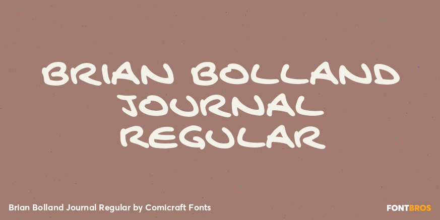 Brian Bolland Journal Regular Font Style by Comicraft Fonts | Font Bros