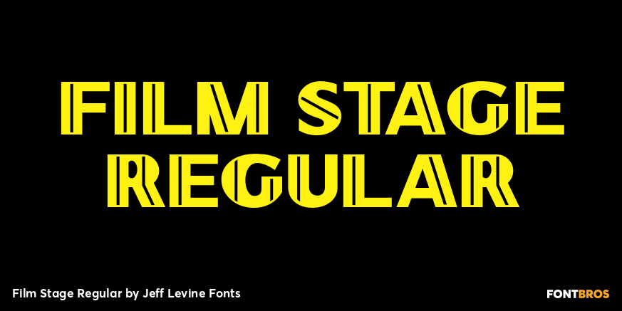Film Stage Regular Font Style by Jeff Levine Fonts | Font Bros