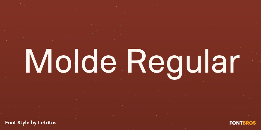 Molde Regular Font Style by Letritas | Font Bros