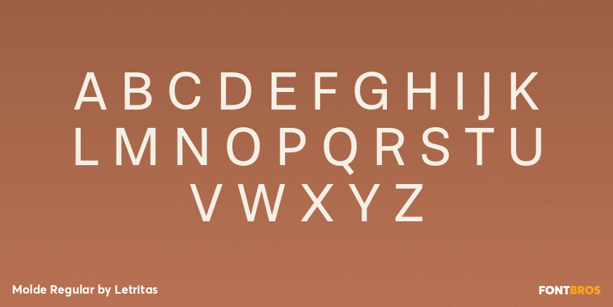 Molde Regular Font Style by Letritas | Font Bros