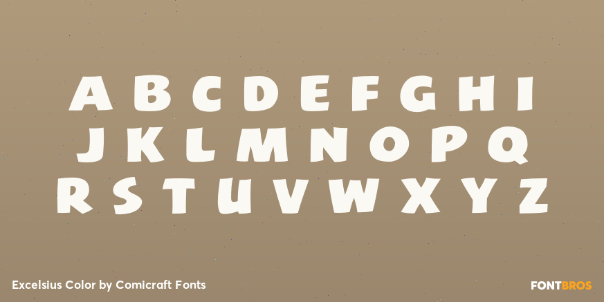 Excelsius Color Font Style by Comicraft Fonts | Font Bros