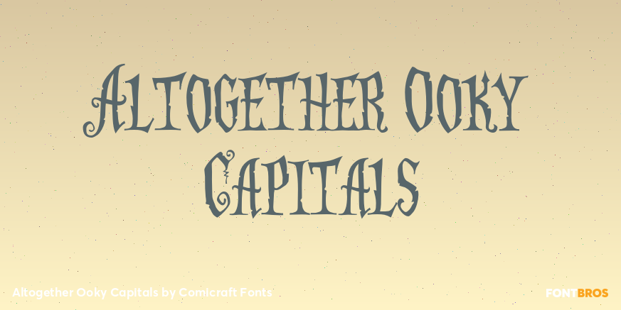 Altogether Ooky Capitals Font Style by Comicraft Fonts | Font Bros
