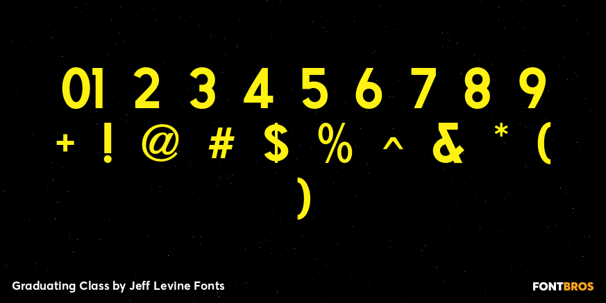 Graduating Class Font Family by Jeff Levine Fonts | Font Bros