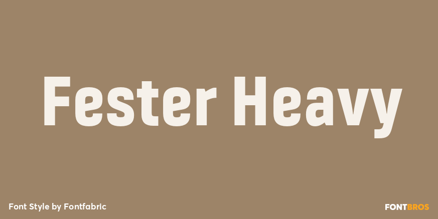 Fester Heavy Font Style by Fontfabric | Font Bros