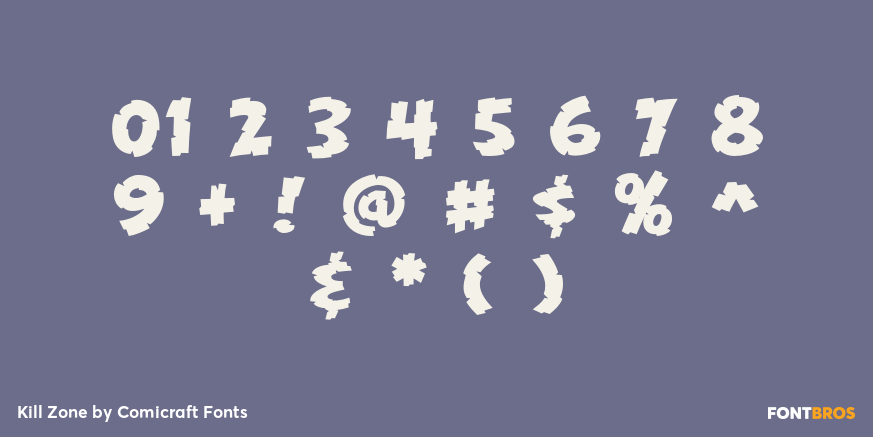 Kill Zone Font Family by Comicraft Fonts | Font Bros