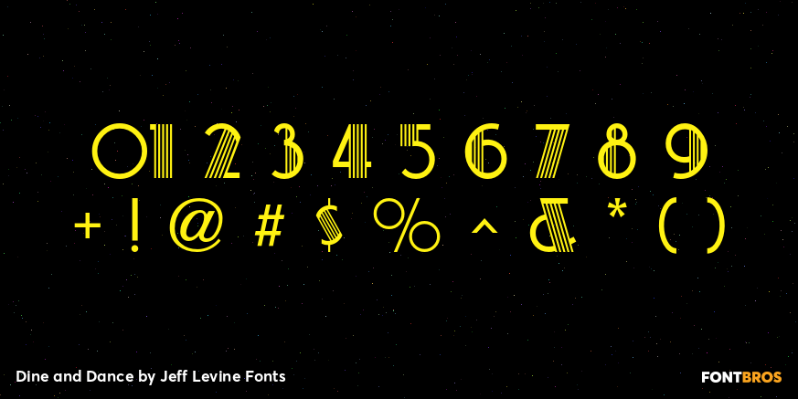 Dine and Dance Font Family by Jeff Levine Fonts | Font Bros